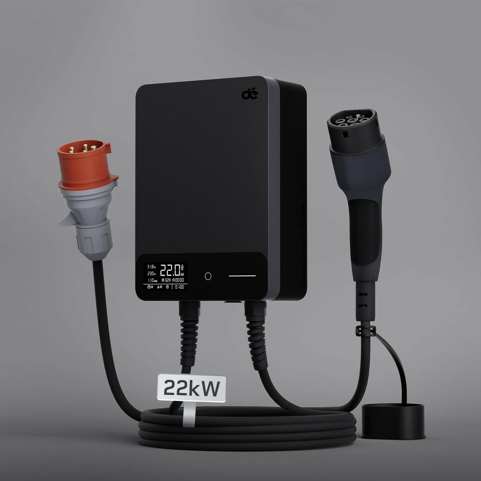 dé Wallbox 22 kW mit App, RFID & Stromzähler | 3-Phasen Typ-2 Wallbox ...
